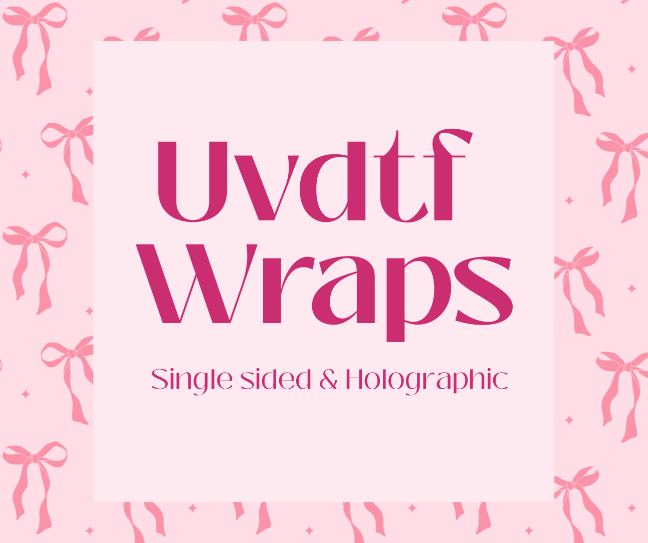 UVDTF Wraps – Stitched Kindness